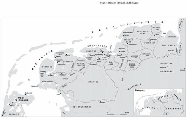 maps of medieval Frisia